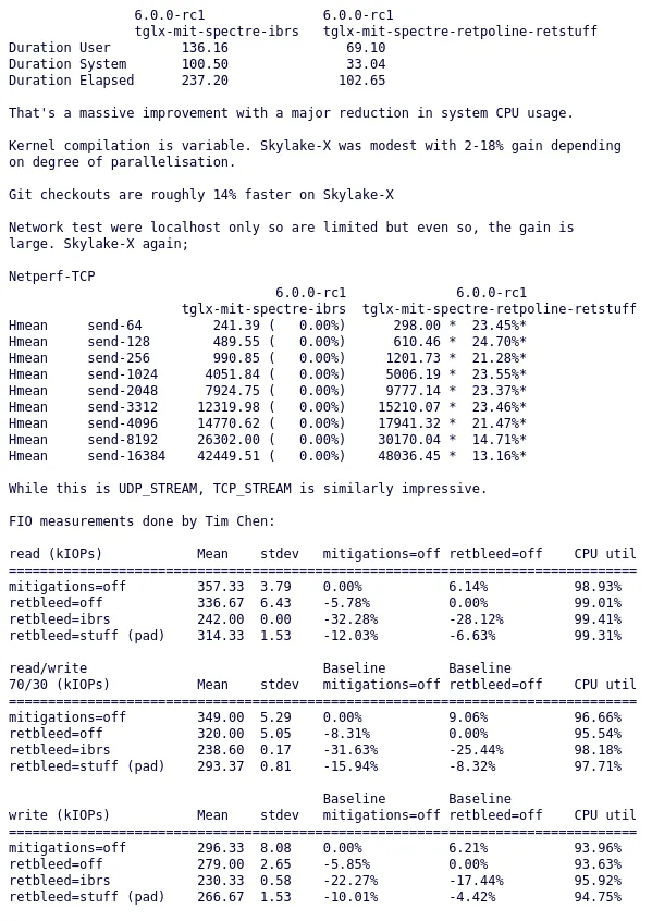 Call Depth Tracking Mitigation Updated For Linux In Better Mitigating Retbleed - Phoronix