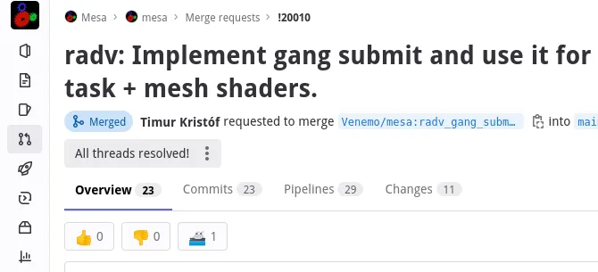Mesa 23.0 Enables Vulkan Mesh Shaders For AMD Radeon RX 6000 Series - Phoronix