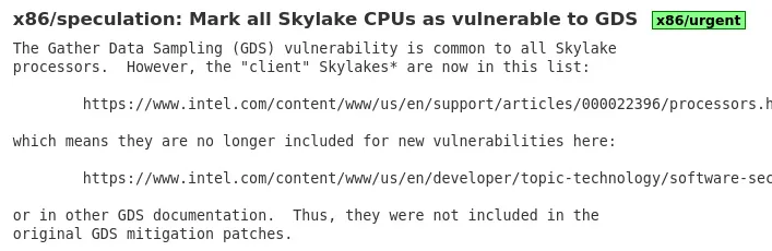 Intel GDS/Downfall Linux Mitigation Updated To Confirm All Skylake CPUs ...