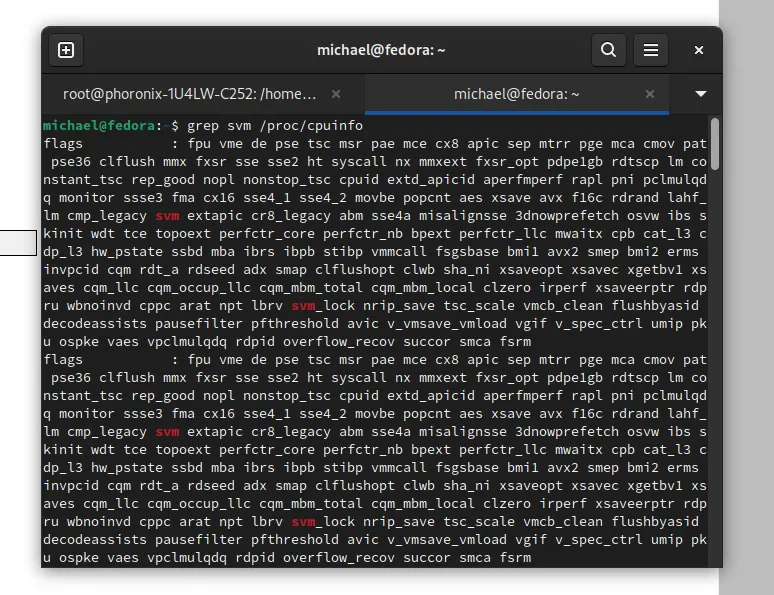 Linux Will Finally Indicate Via /proc/cpuinfo If AMD SVM Virtualization Is Disabled - Phoronix