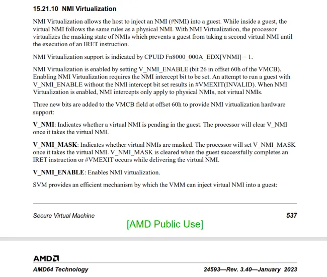 AMD Virtual NMI Support For KVM Virtualization Merged Into Linux 6.4 - Phoronix