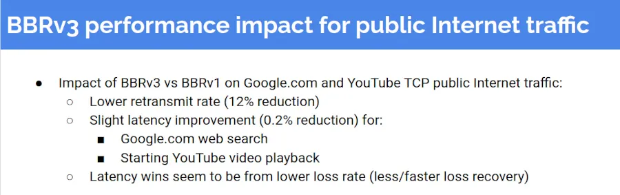Google's BBRv3 TCP Congestion Control Showing Great Results, Will Be ...