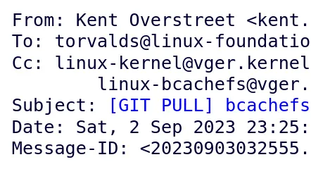 Bcachefs File-System Re-Submitted For Linux 6.6 - Phoronix