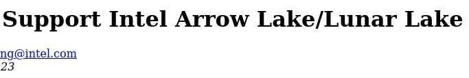 Intel Sends Out Initial Compiler Patches For Lunar Lake & Arrow Lake - Phoronix