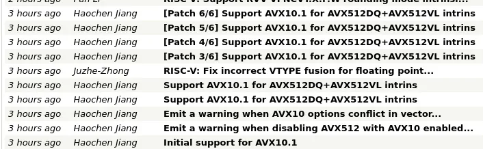 Initial AVX10.1 Support Merged Into The GCC Compiler - Phoronix