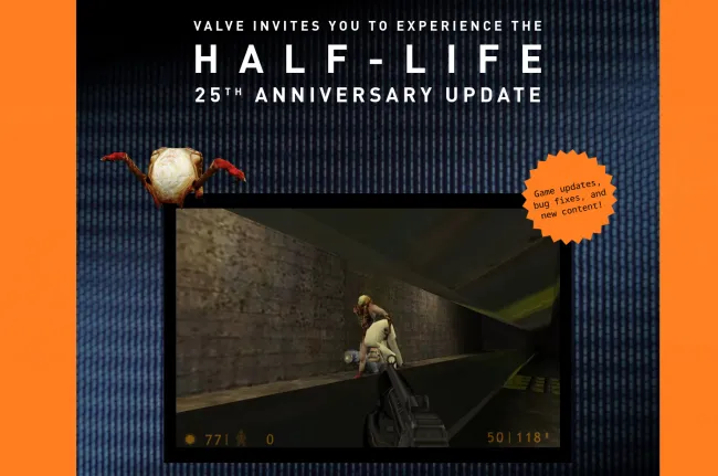 Valve Updates Half-Life For 25th Anniversary - Adds Official Steam Deck ...