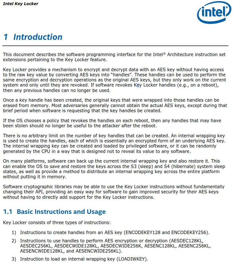Intel Back To Working On Key Locker For Linux After Tackling Big ...
