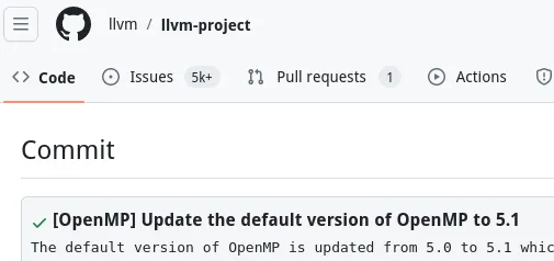 LLVM Clang 17 Now Defaulting To OpenMP 5.1 - Phoronix