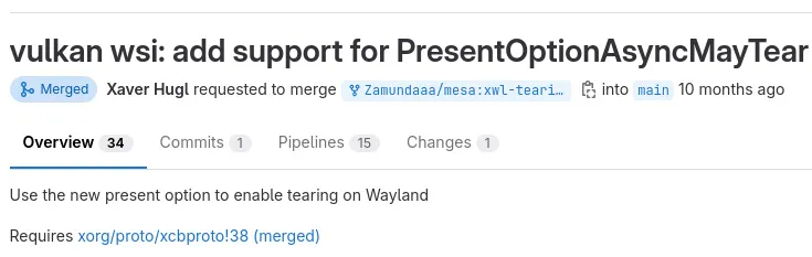 Mesa 23.3 Lands Optional Support For Allowing Game Tearing On Wayland - Phoronix