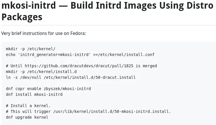 Fedora 39 Looks To Ship Mkosi Initrd As A Modern Alternative To Dracut Phoronix