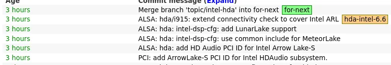 Intel Arrow Lake & Lunar Lake Sound Support Ongoing With Linux 6.6 - Phoronix