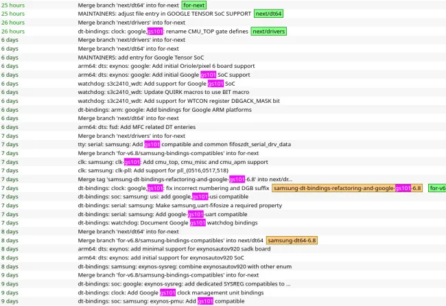 The Mainline Linux Kernel To Finally Support The Google Tensor GS101 ...