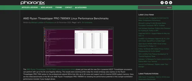 Phoronix Premium Cyber Week Sale For Ad-Free, Single Page Articles & Native Dark Mode - Phoronix