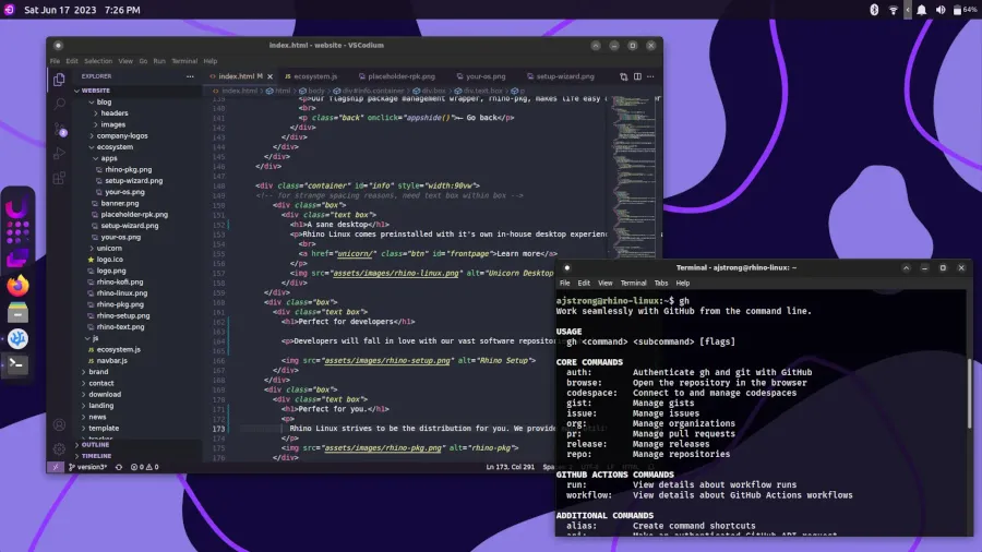 Rhino Linux 2023.1 Released As Ubuntu-Based Rolling Release OS - Phoronix