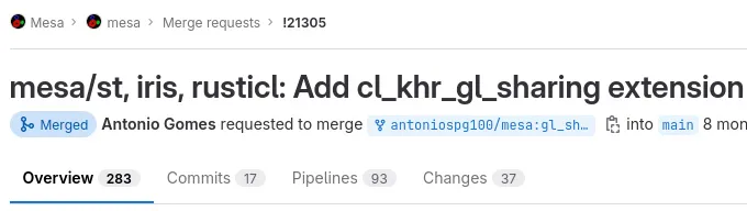 Mesa's Rusticl Adds cl_khr_gl_sharing For Advancing OpenGL/OpenCL Interoperability - Phoronix