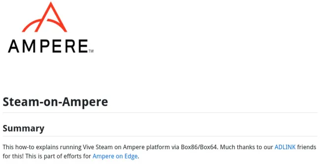 Ampere Computing Publishes Guide For Steam Play Games On Their AArch64 Server CPUs - Phoronix
