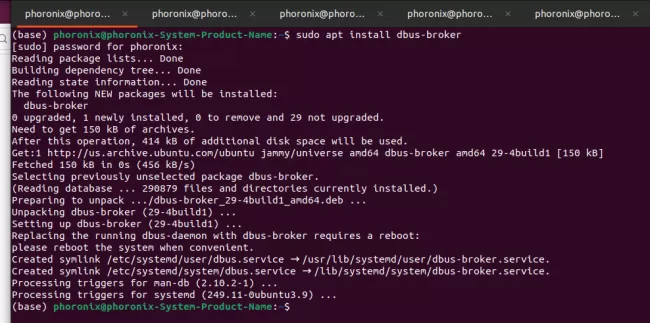 Ubuntu 2310 Looks Like It Will Switch To Using Dbus Broker Phoronix 