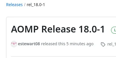 AMD Releases AOMP 18.0-1 Compiler Based On ROCm 6.0, Defaults To -O2 Optimizations - Phoronix