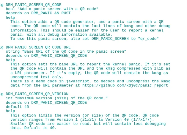 Linux 6.12 To Optionally Display A QR Code During Kernel Panics - Phoronix