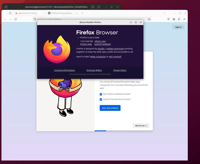 Firefox 124 Now Available With Screen Wake Lock API - Phoronix