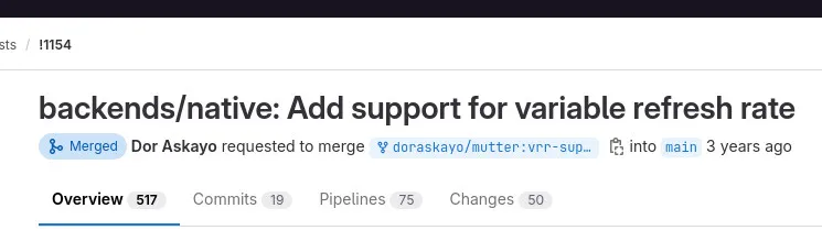 Mutter Merges Experimental Variable Refresh Rate For GNOME 46 - Phoronix