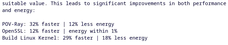 Tiny Linux Patch Up To 32% Faster, Up To 18% Less Energy For Intel Xeon Emerald Rapids - Phoronix