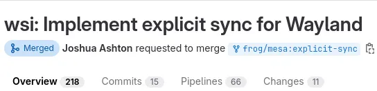 Mesa 24.1 Merges Vulkan Support For Wayland Explicit Sync - Phoronix