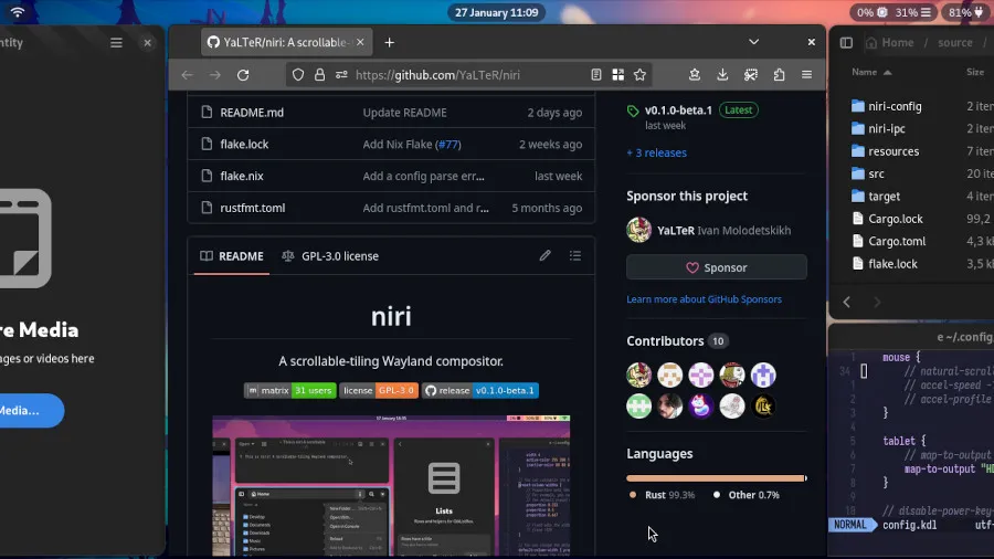 Niri Debuts As A Scrollable-Tiling Wayland Compositor Inspired By ...