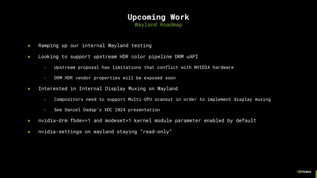 NVIDIA Shares Wayland Driver Roadmap, Encourages Vulkan Wayland Compositors - Phoronix