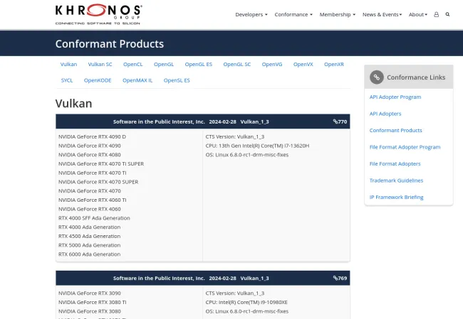 Mesa NVK Vulkan Driver Now Declared Vulkan 1.3 Conformant, Mesa 24.1 To Build By Default - Phoronix
