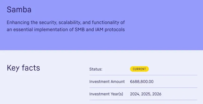 Samba Secures A Big Investment From Germany's Sovereign Tech Fund - Phoronix