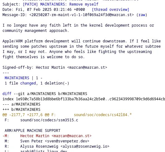 Asahi Linux Lead Developer Hector Martin Steps Down As Upstream Apple ...