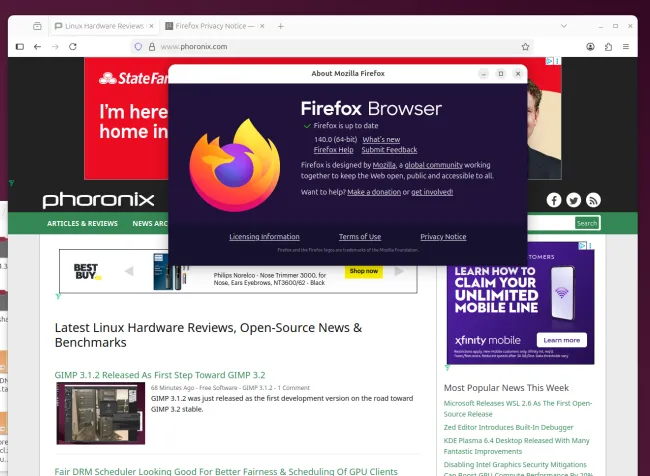 Firefox 140 Released With "Unload Tab", CSS Custom Highlighting API - Phoronix
