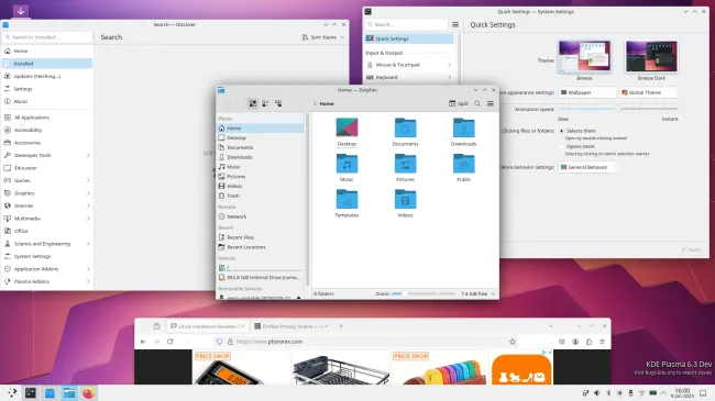 KDE Plasma 6.3.1 Released With A Few Dozen Fixes For The Week - Phoronix