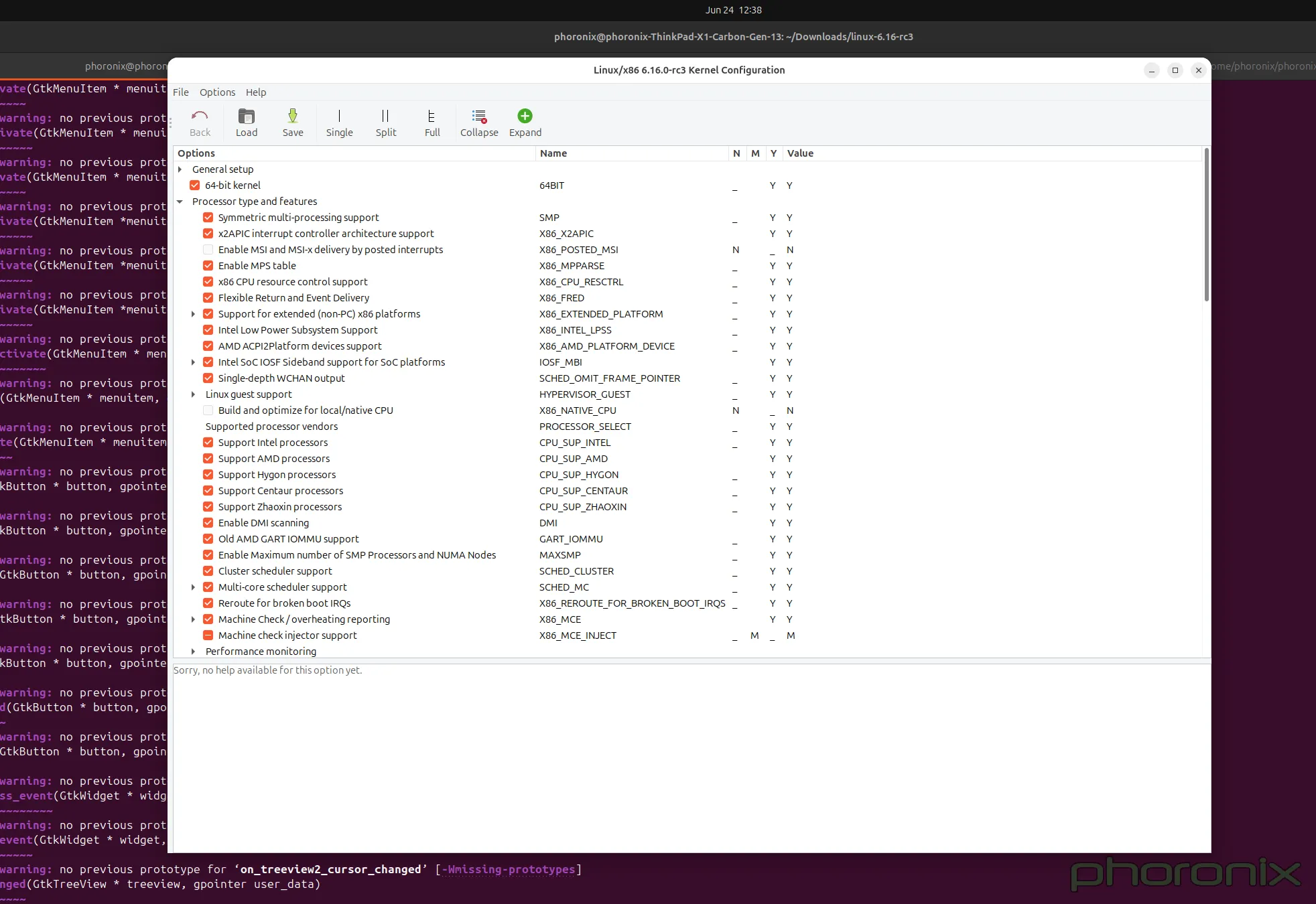 [Phoronix] Image (Linux Make Gconfig)