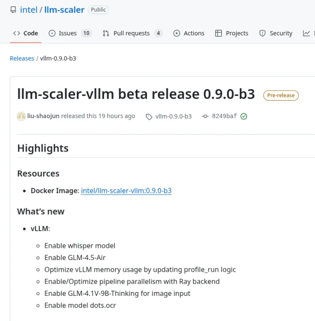 Intel's New LLM-Scaler Beta Update Brings Whisper Model & GLM-4.5-Air Support - Phoronix