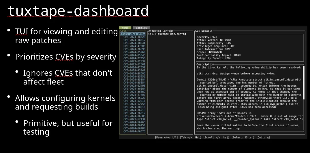 GEICO Insurance Company Developing TuxTape - A New Linux Kernel Livepatching Solution - Phoronix