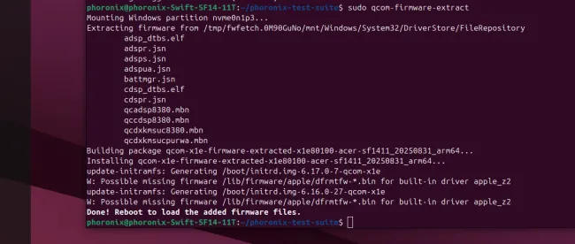 New Ubuntu Snapdragon X1E Concept ISO Published - Switches To Linux 6.17 Kernel - Phoronix