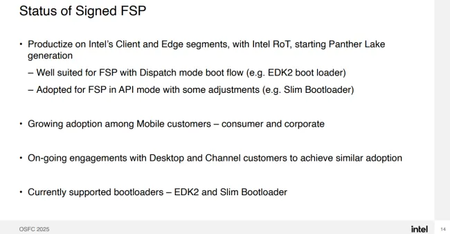 Intel FSP Improvements With Core Ultra Series 3 "Panther Lake" - Phoronix