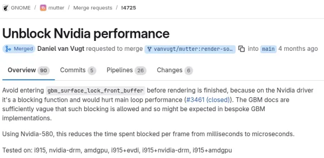 GNOME Mutter 50.rc Released With Better NVIDIA Performance, SDR-Native ...