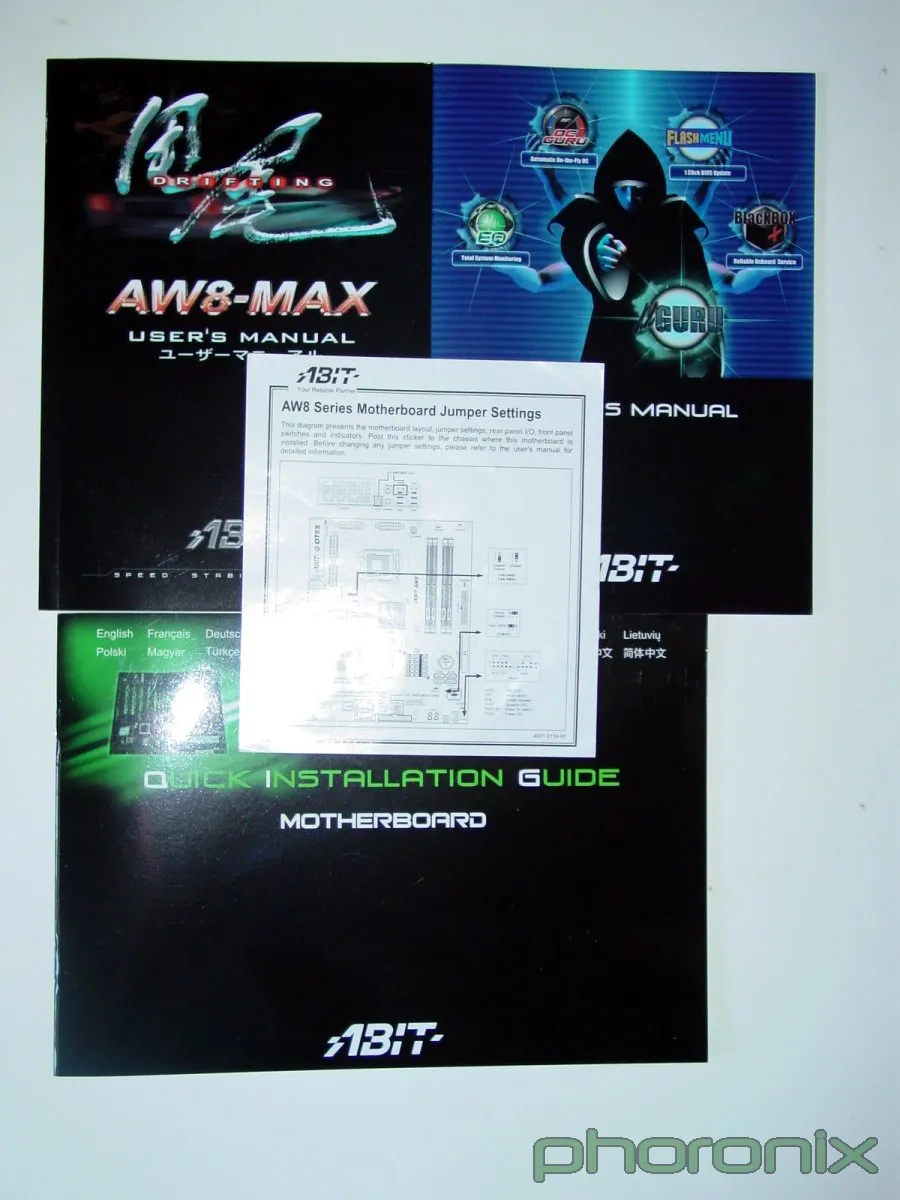 [Phoronix] Abit AW8 (i955X) Image (Abit Aw8 Manuals)