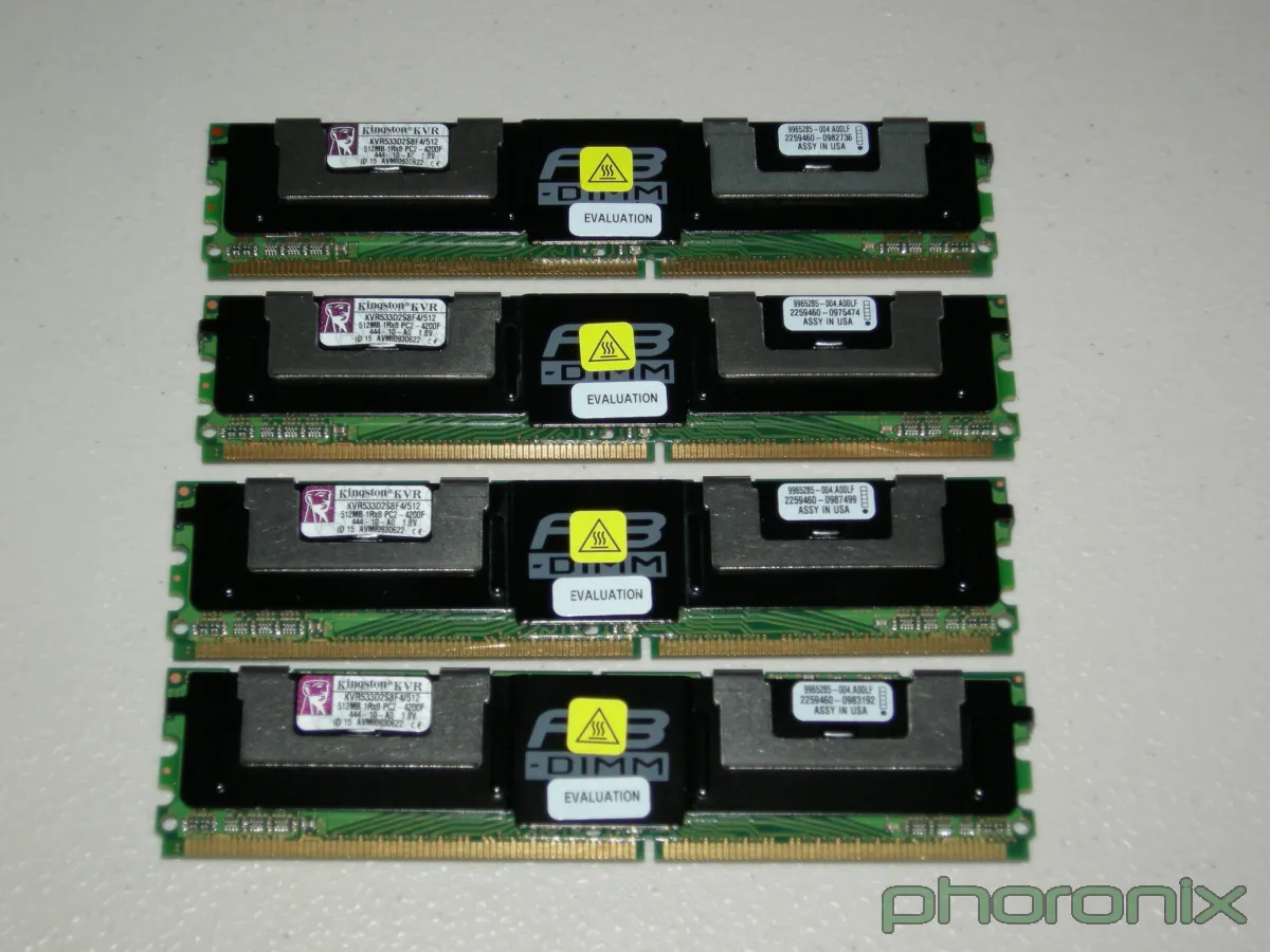 [Phoronix] Intel DDR2 FB-DIMM Performance Image (Intel Fbdimm Ram)