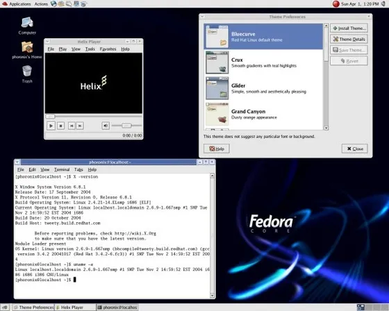 The Visual History of Fedora Review - Phoronix