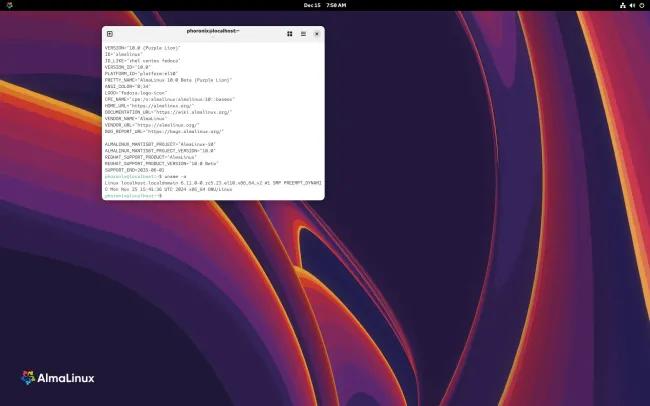 AlmaLinux 10 Beta Running Great With Nice Performance As Free/Community ...
