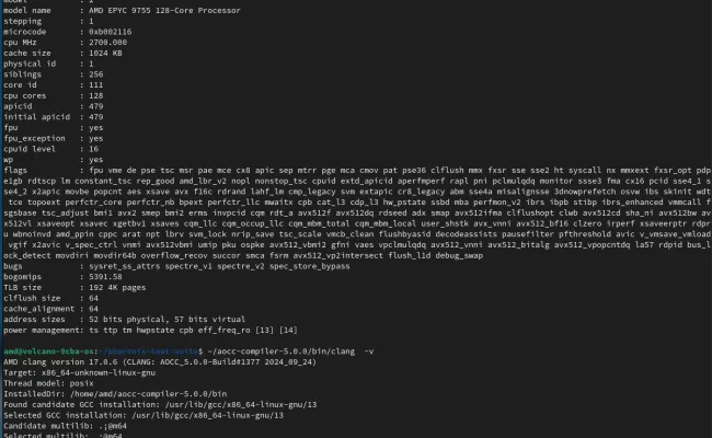 Initial Benchmarks Of The AMD AOCC 5.0 Compiler On 5th Gen EPYC - Phoronix