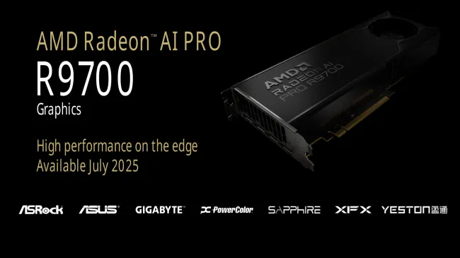 AMD Announces The Radeon AI PRO R9700 Graphics Coming In July - Phoronix
