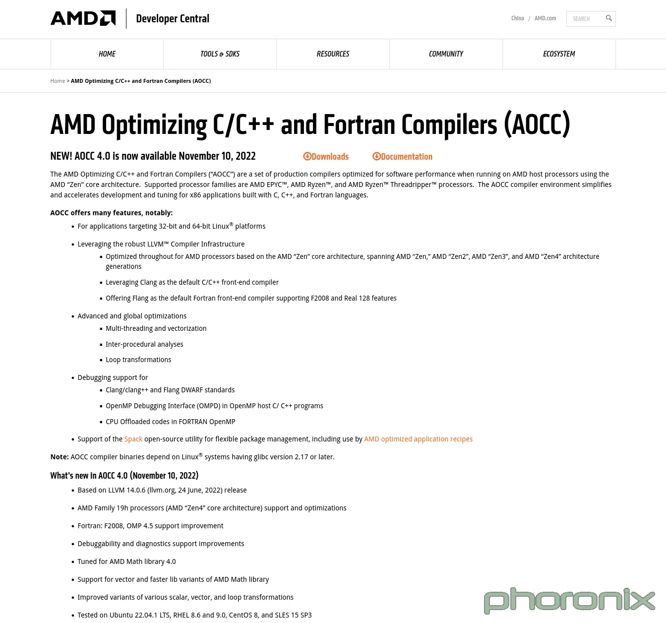 [Phoronix] AOCC 4.0 Shows The Strong Advantages Of Compiler Optimizations With 4th Gen AMD EPYC ...