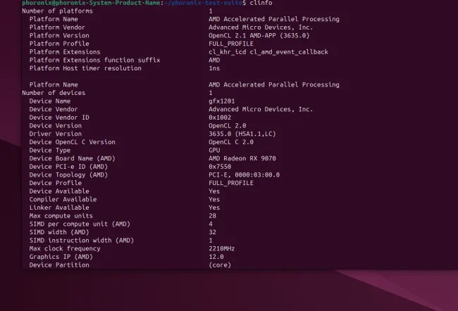 AMD Radeon RX 9070 Series Linux GPU Compute Performance Review - Phoronix