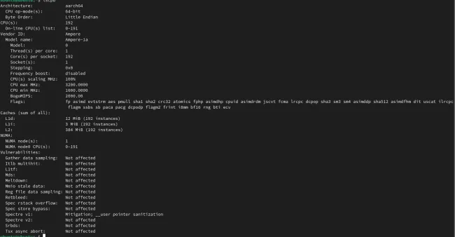 AmpereOne A192-32X Benchmarks: 192 Core ARM Server Performance & Power Efficiency Review - Phoronix