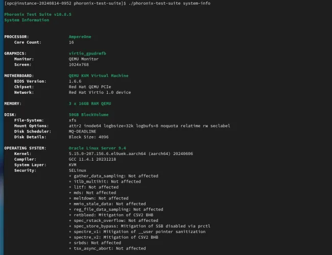 AmpereOne Performance In The Cloud With Oracle Cloud A2 - Phoronix